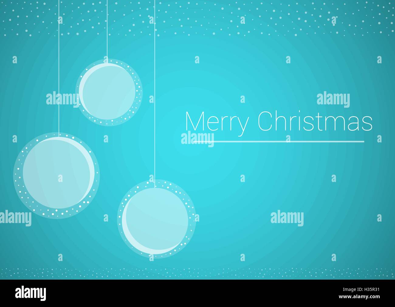christmas illustration with hanged decoration Stock Vector Image & Art ...