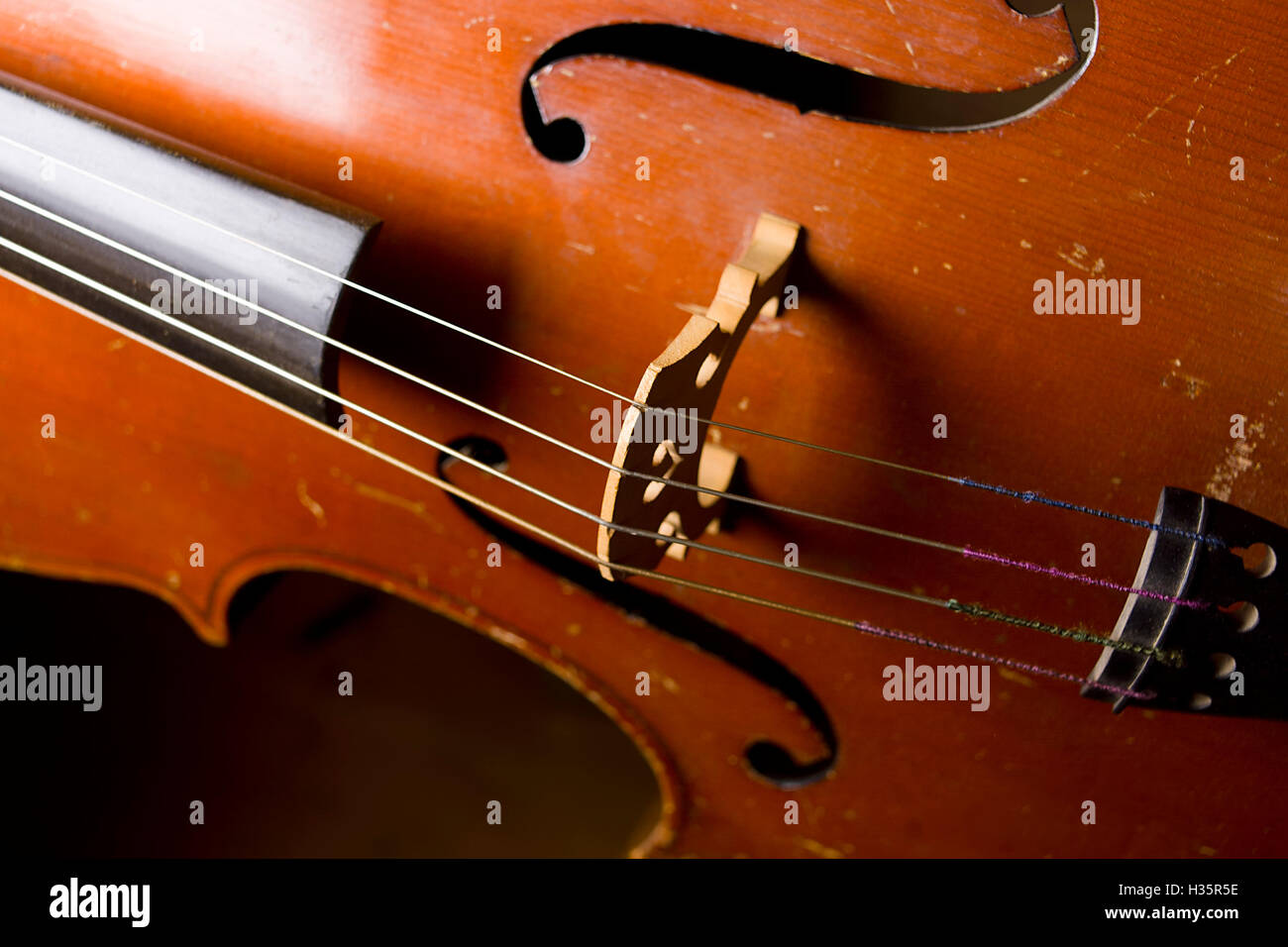 Old Cello Strings Stock Photo - Alamy