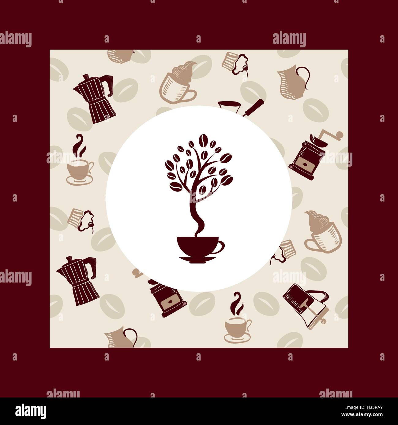 Vintage coffee plant illustration hi-res stock photography and images ...