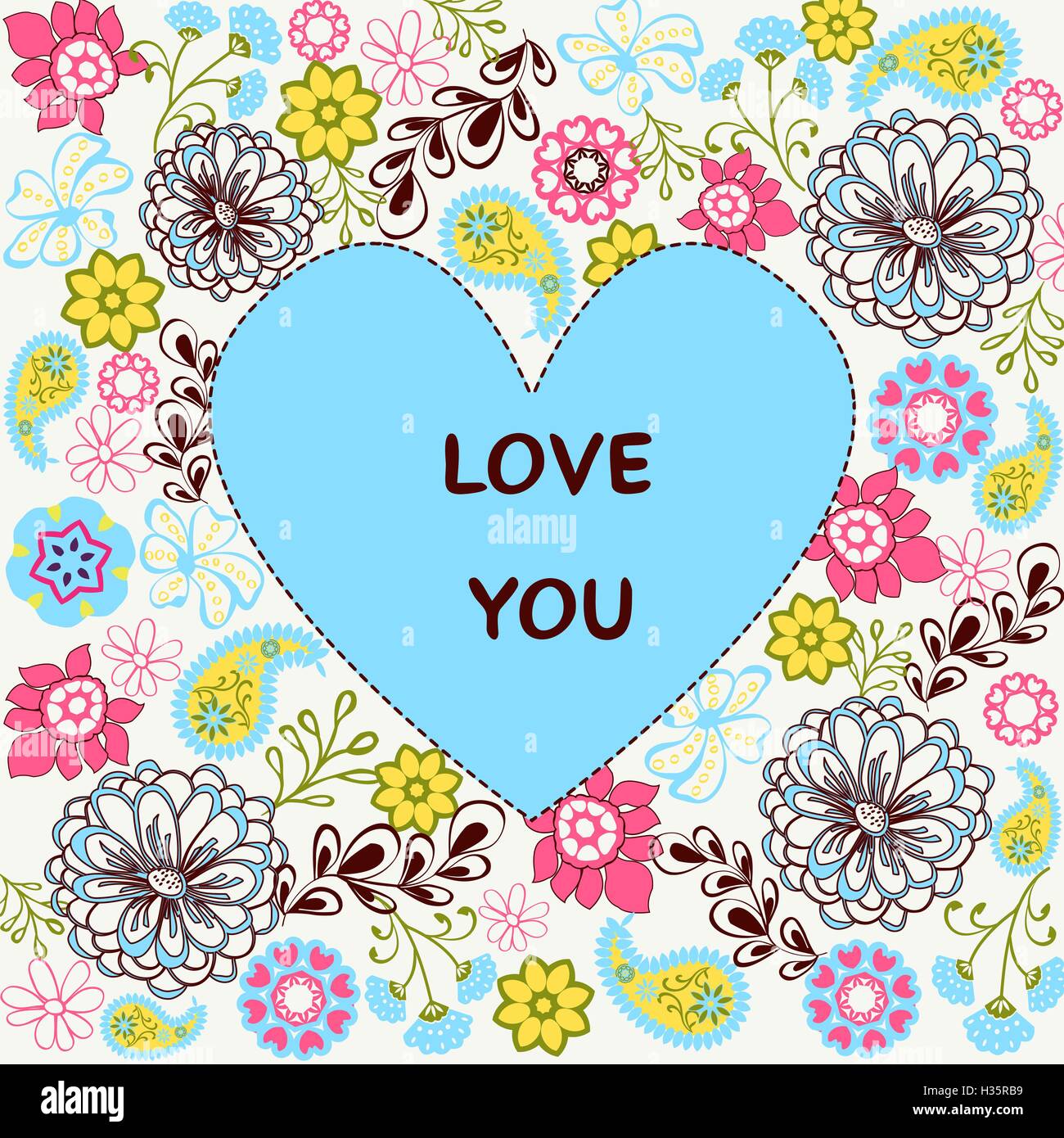 Spring floral Greeting card background - Illustration Stock Vector ...