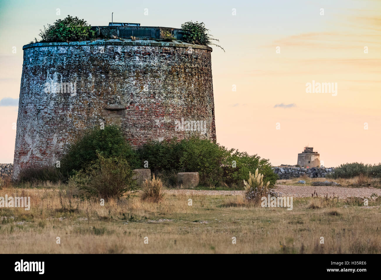 Eastbourne beach martello tower hi-res stock photography and images - Alamy