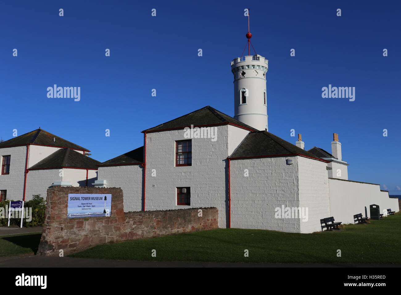 Signal Tower Museum Arbroath Scotland October 2016 Stock Photo - Alamy