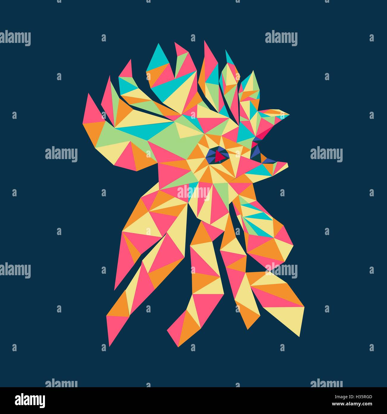 Rooster color Stock Vector Images - Alamy