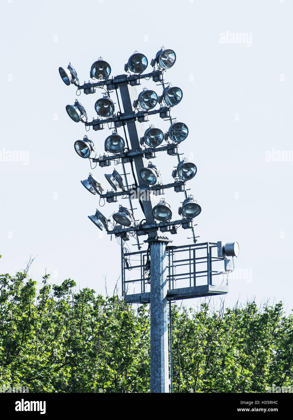 Stadium lighting scene. Electrical equipment. Sport theme. Vertical ...