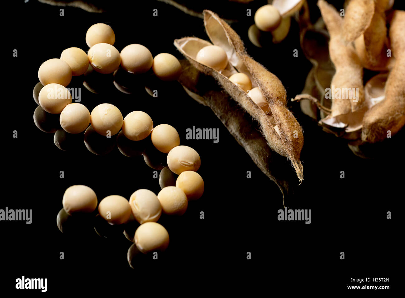 Soybeans forming Dollar symbol. Soybean market. Agriculture Soybean ...