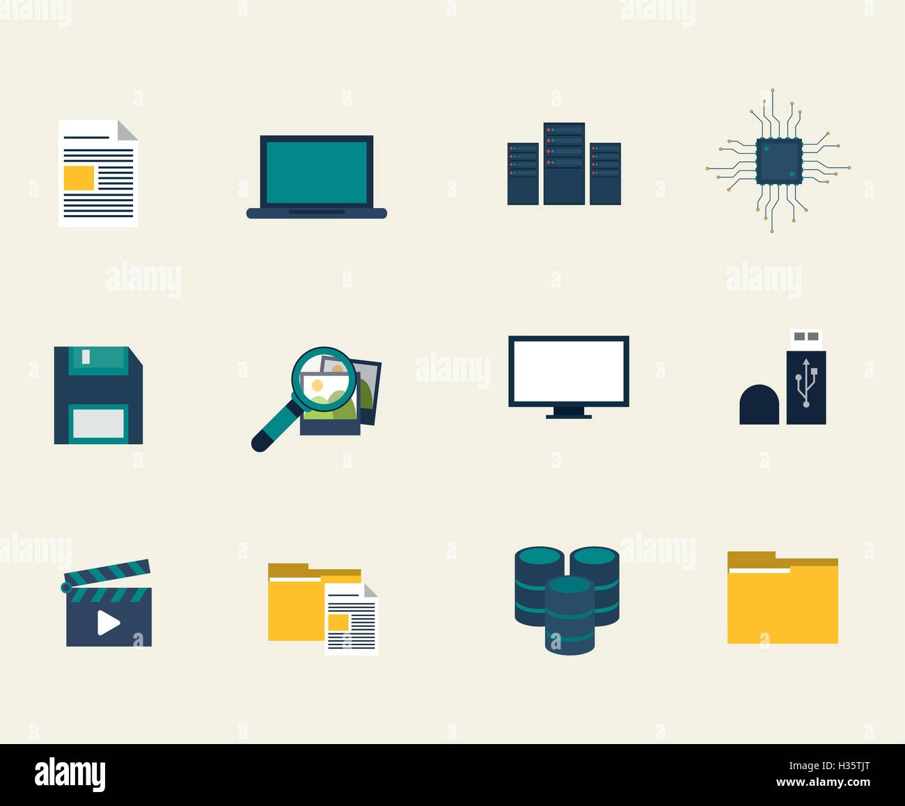 data center related icons image Stock Vector Image & Art - Alamy