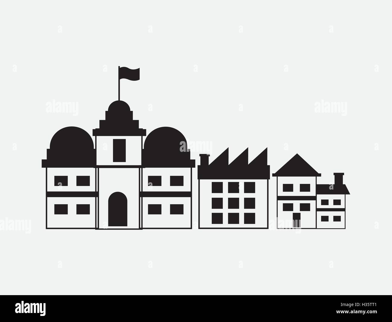 assorted building type icons image Stock Vector Image & Art - Alamy
