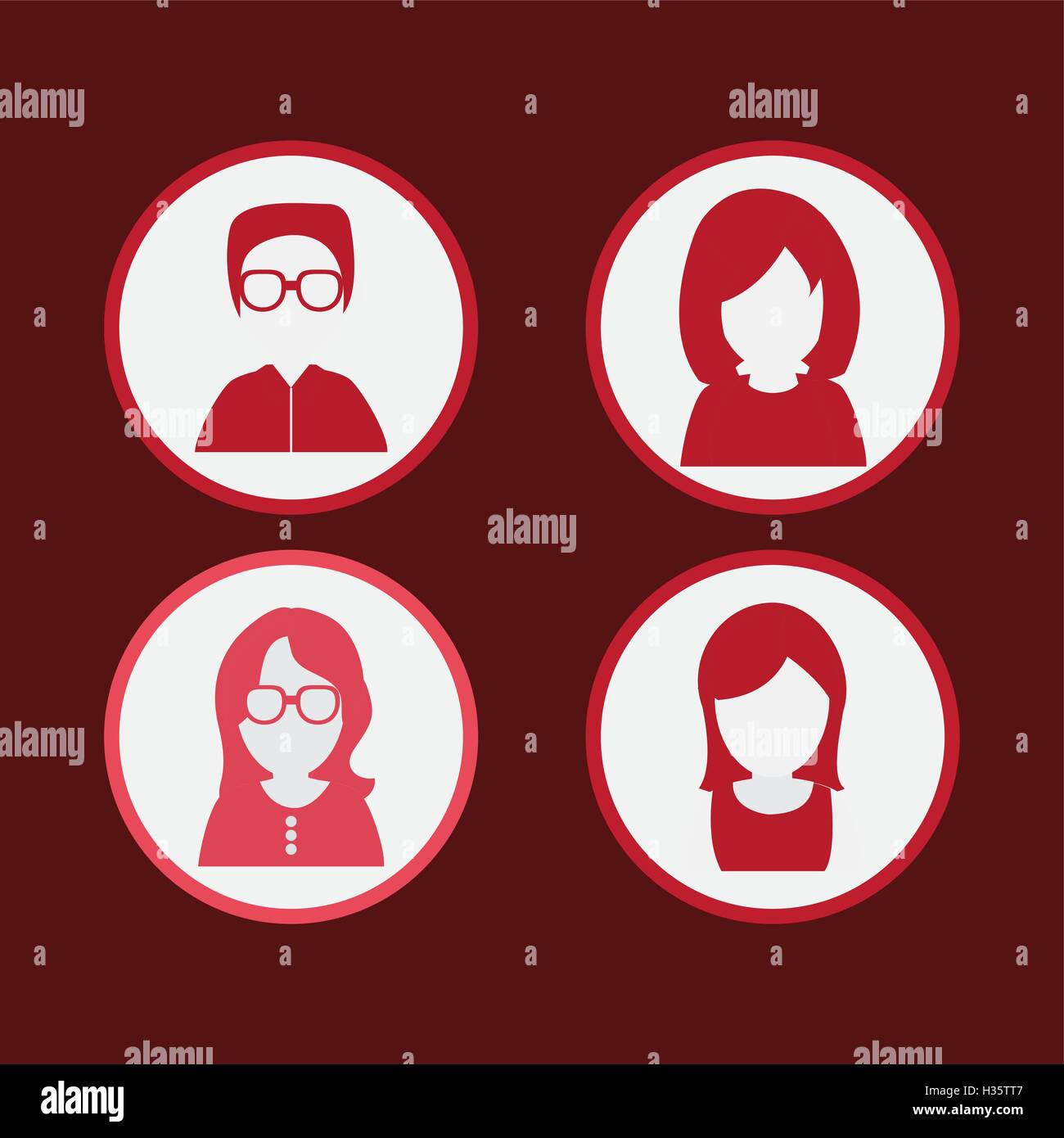 assorted people portrait icons image Stock Vector Image & Art - Alamy