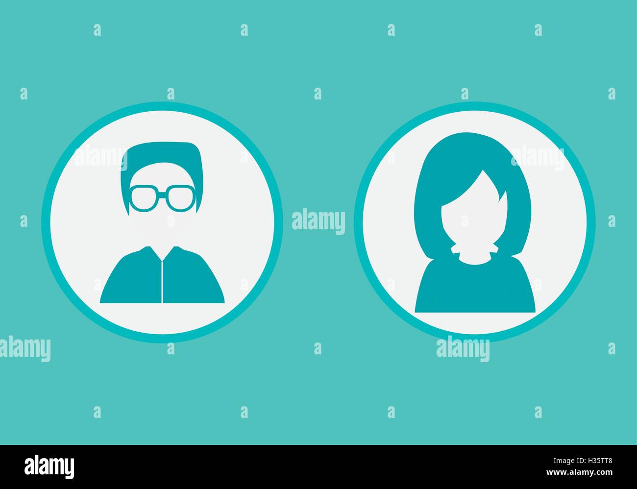 assorted people portrait icons image Stock Vector Image & Art - Alamy