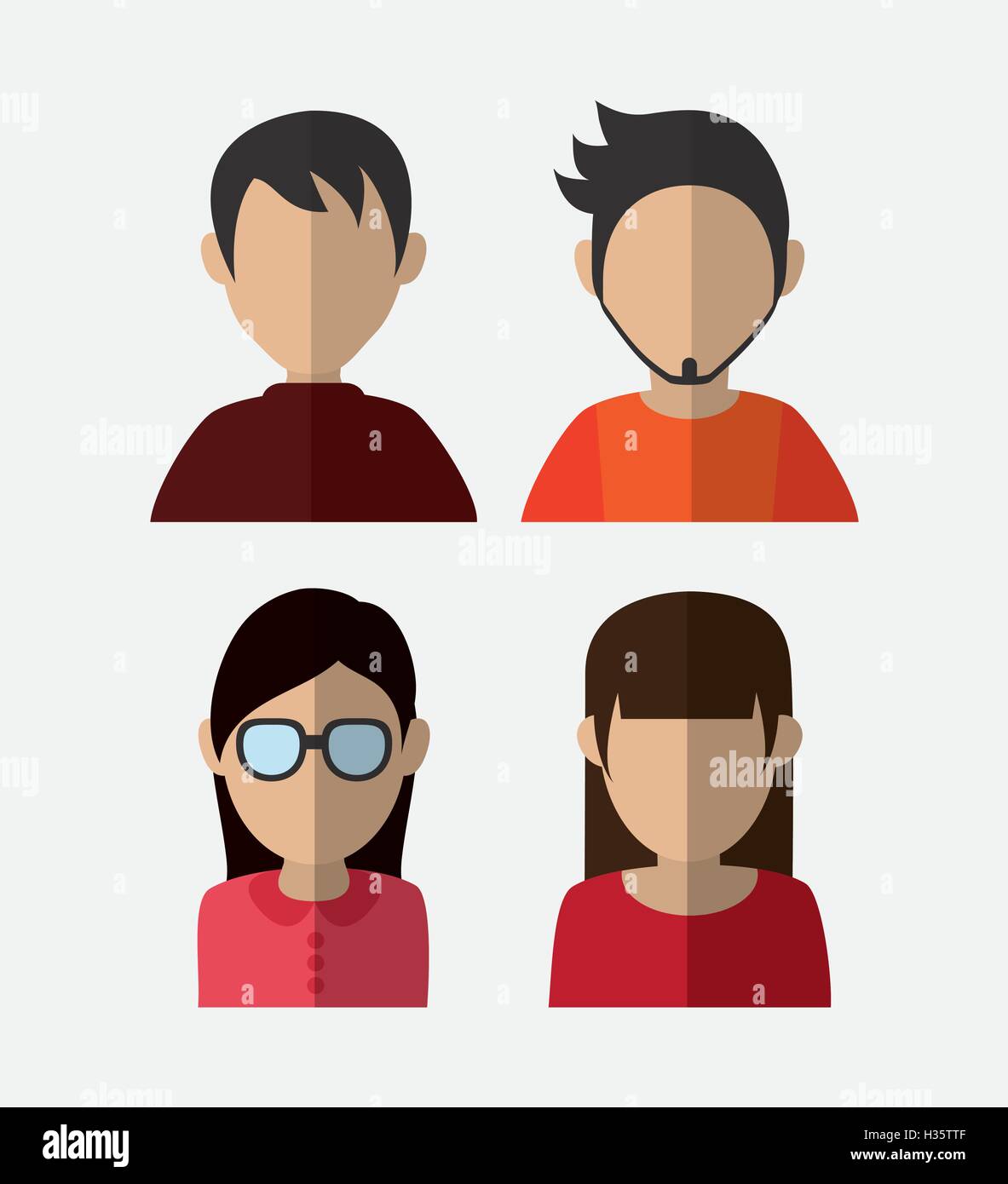 assorted people portrait icons image Stock Vector Image & Art - Alamy