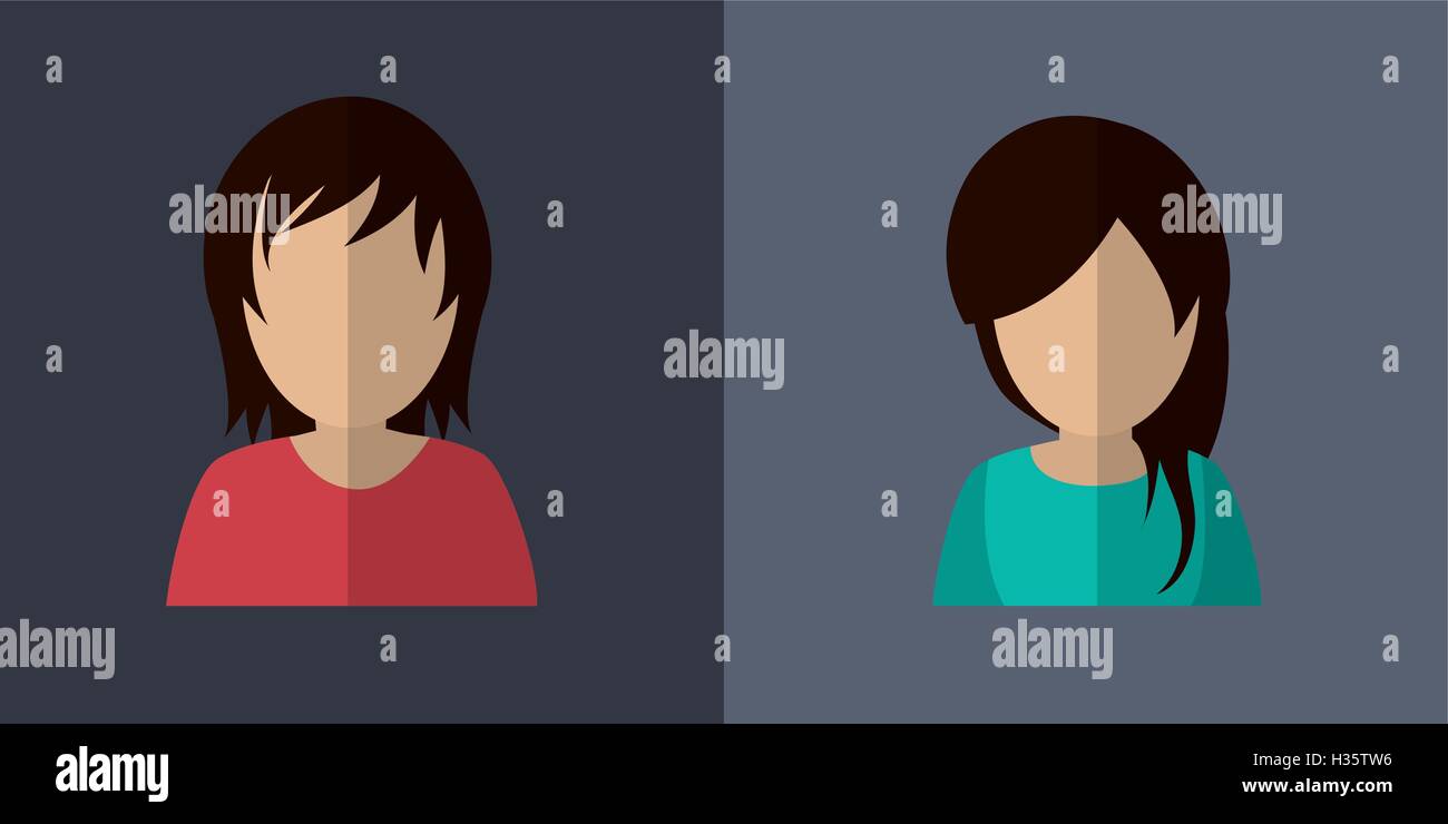 faceless women portrait image Stock Vector Image & Art - Alamy