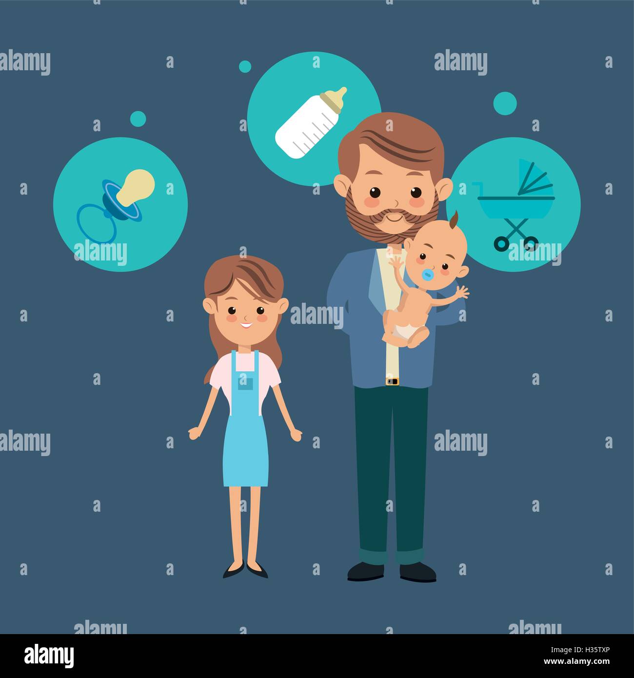 single parent family image Stock Vector Image & Art - Alamy