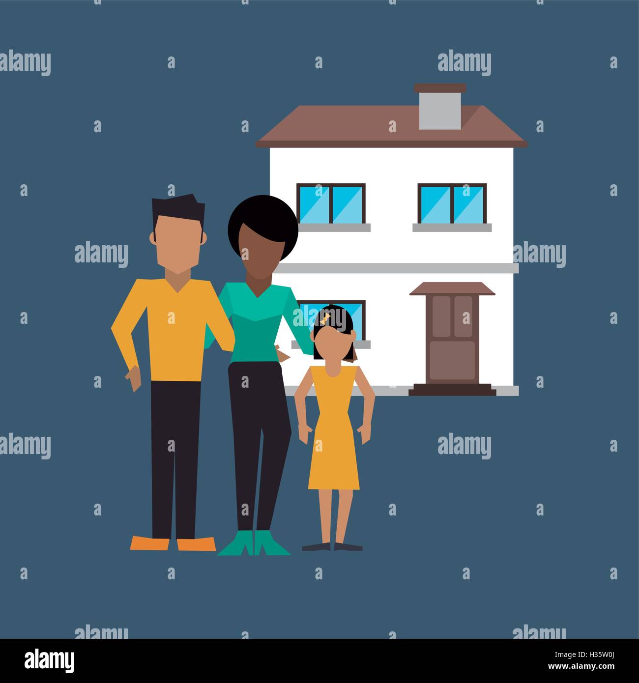 traditional family image Stock Vector Image & Art - Alamy