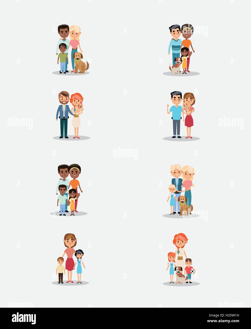 traditional family image Stock Vector Image & Art - Alamy