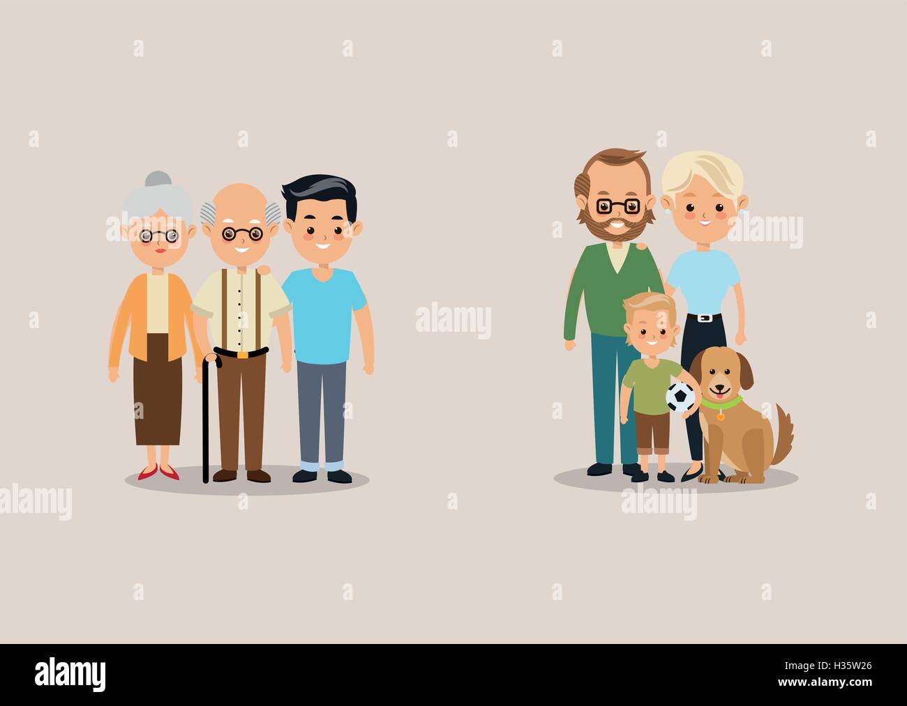 traditional family image Stock Vector Image & Art - Alamy