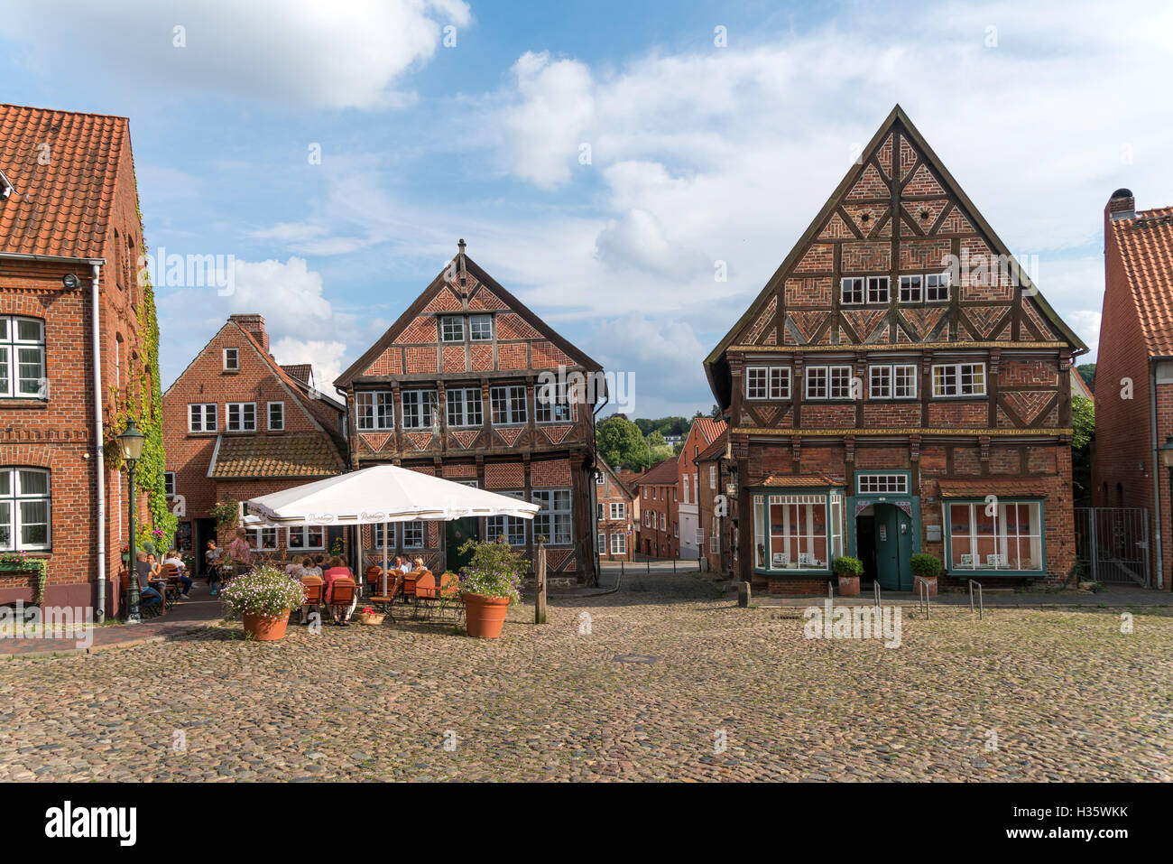 market square in Moelln, Schleswig-Holstein, Germany, Europe Stock ...