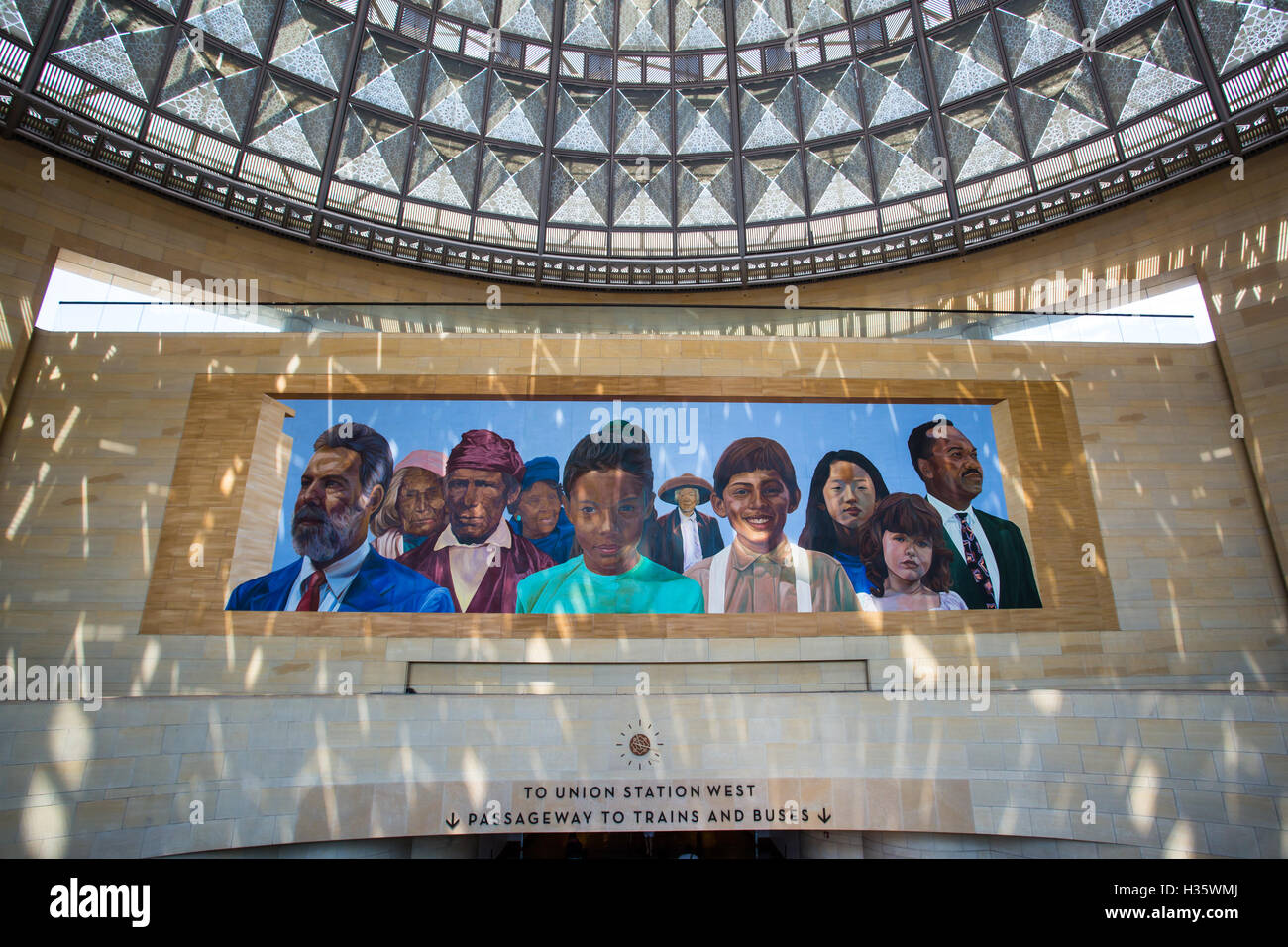 Los Angeles Union Station Mural Stock Photo - Alamy