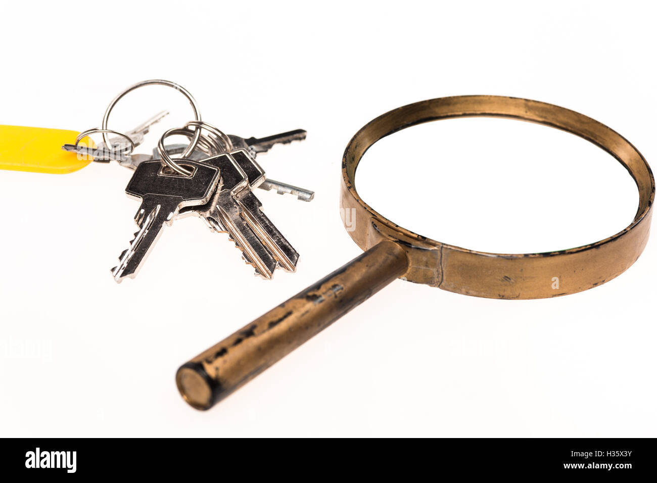 Concept image of a keys home inspection Stock Photo - Alamy