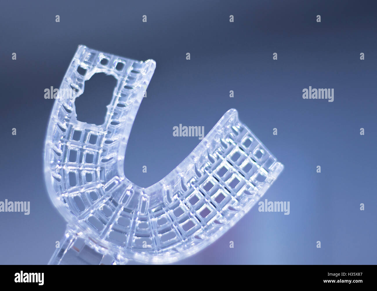 Dentist's plastic dental tooth mold to take impressions of teeth in ...