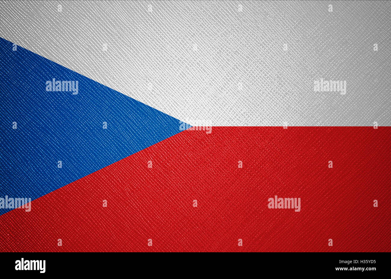 Chech Republic flag leather texture Stock Photo - Alamy