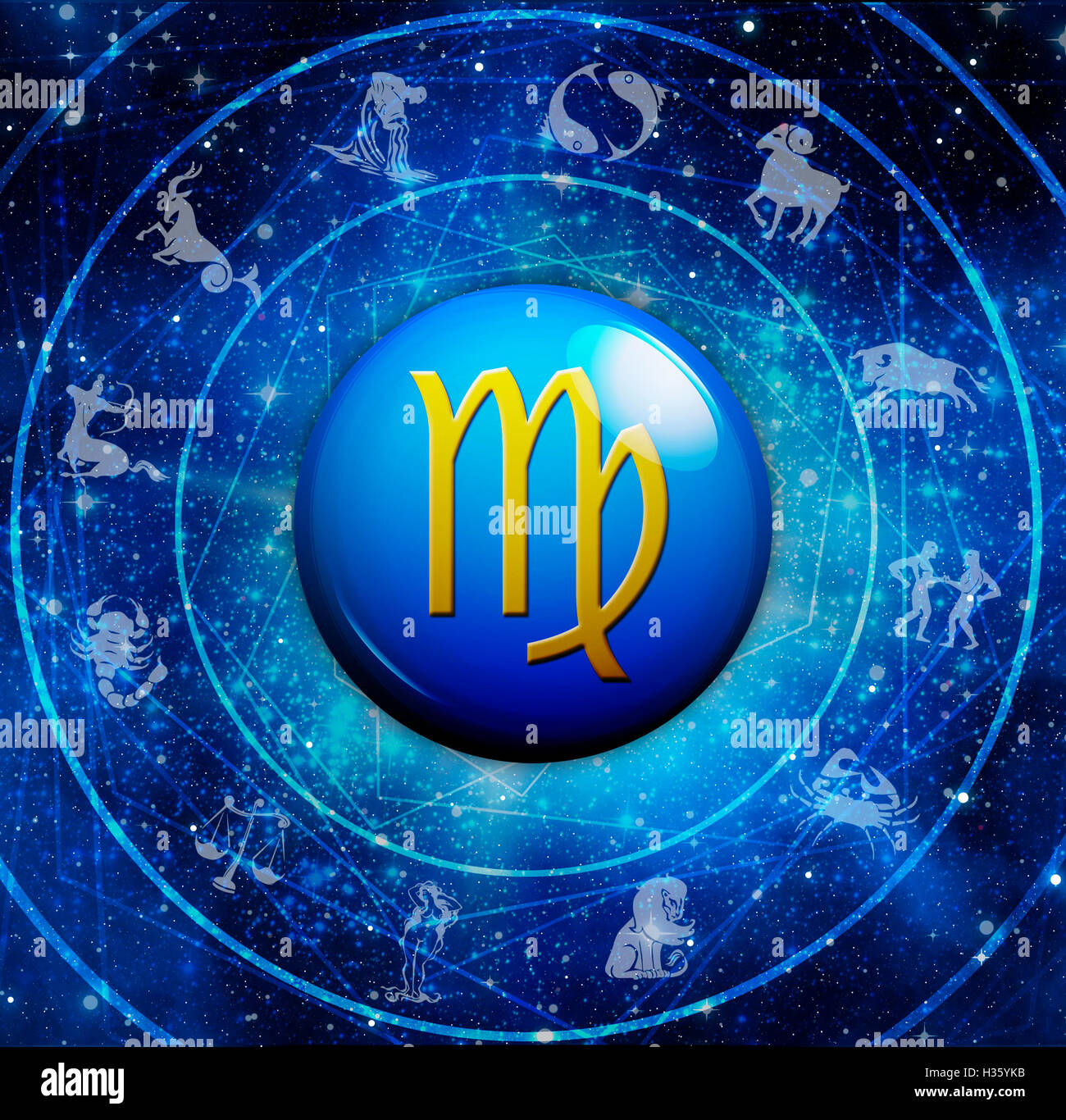 Virgo zodiac hi-res stock photography and images - Alamy