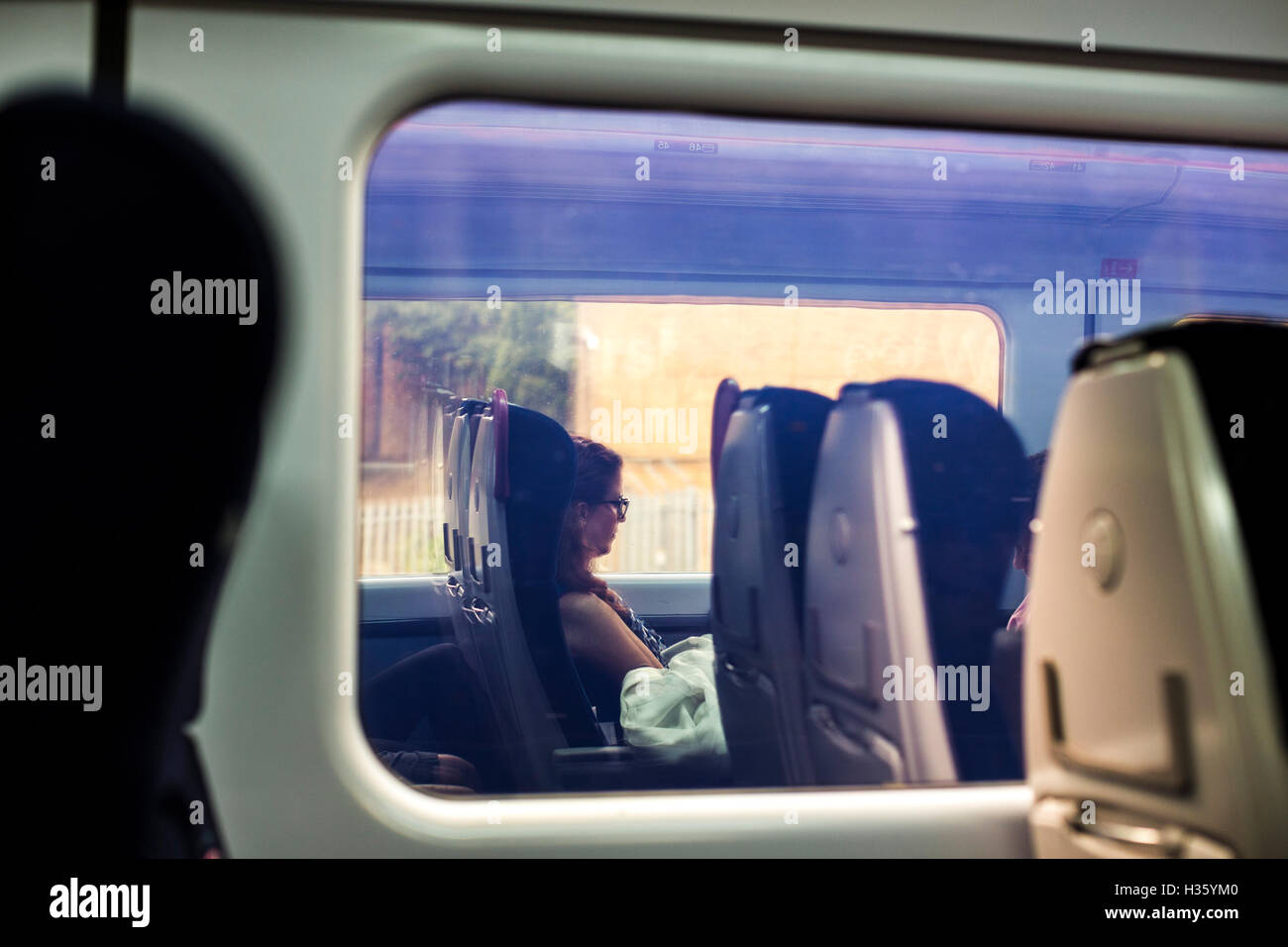 The view from a train window, Kemble to London Paddington, 9:22 Stock ...