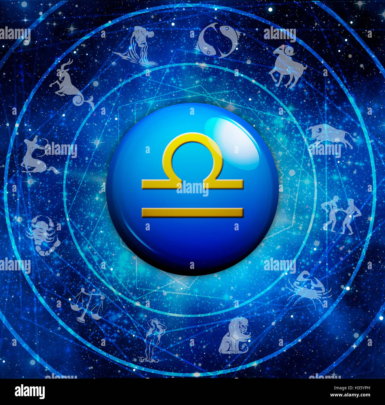 Libra zodiac hi-res stock photography and images - Alamy