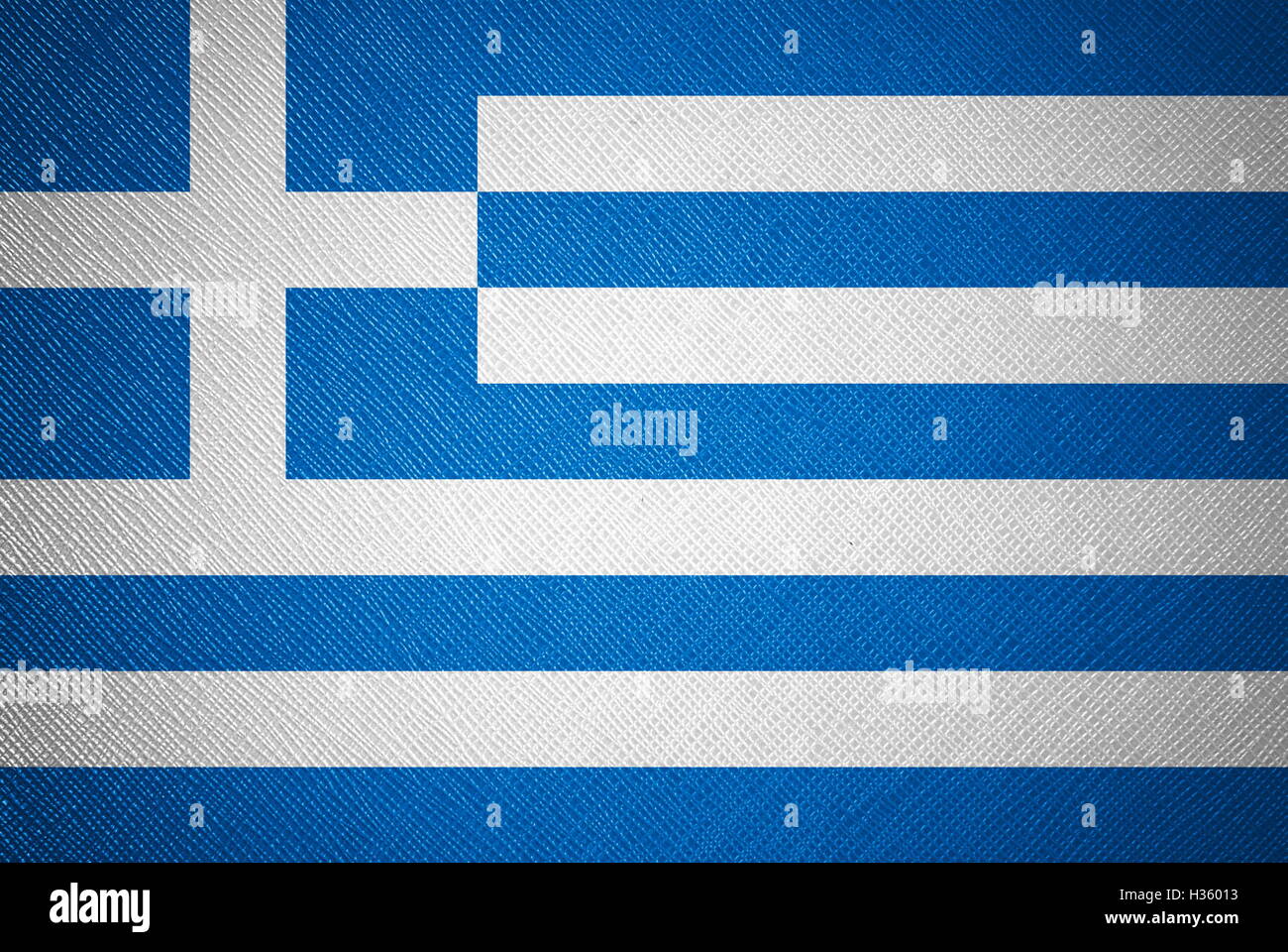 Greece flag leather texture Stock Photo - Alamy