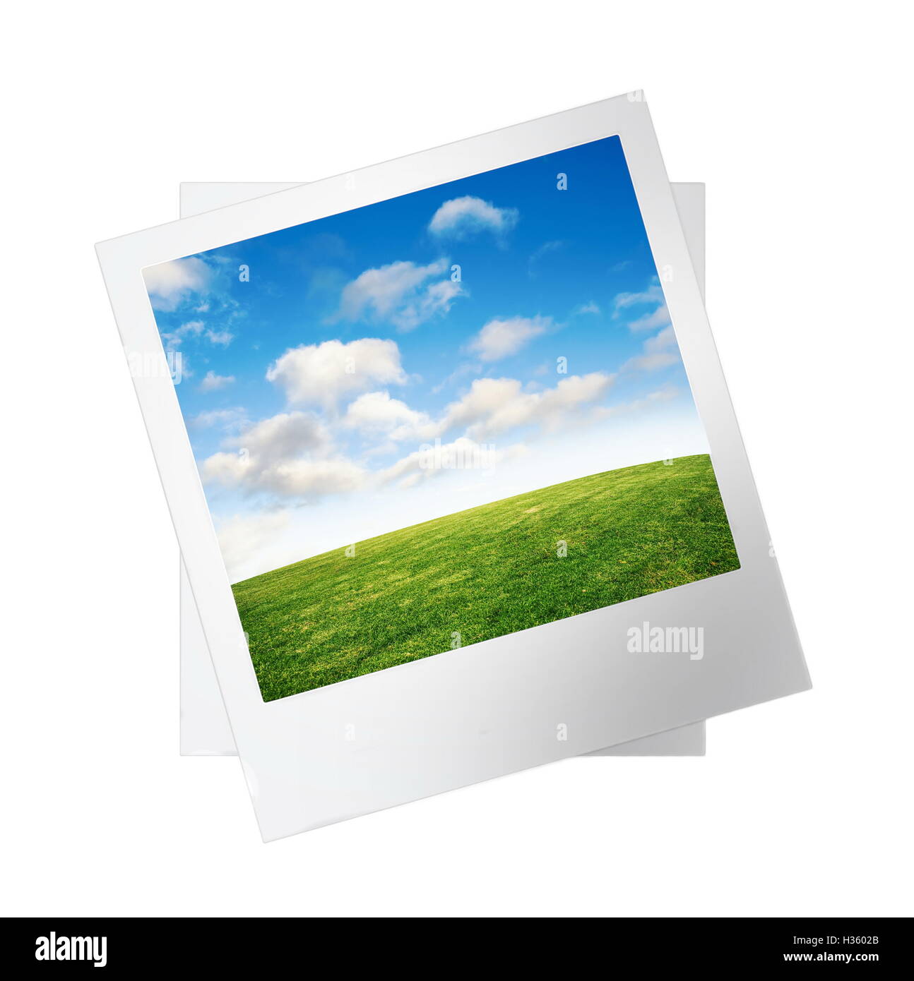 Vintage photo blue sky Cut Out Stock Images & Pictures - Alamy