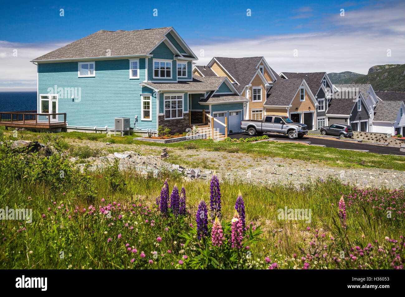 A modern housing development in Portugal Cove, Newfoundland and ...