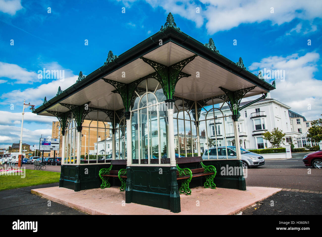 Waiting at the old Chinese bus stop Southport Ray Boswell Stock Photo ...
