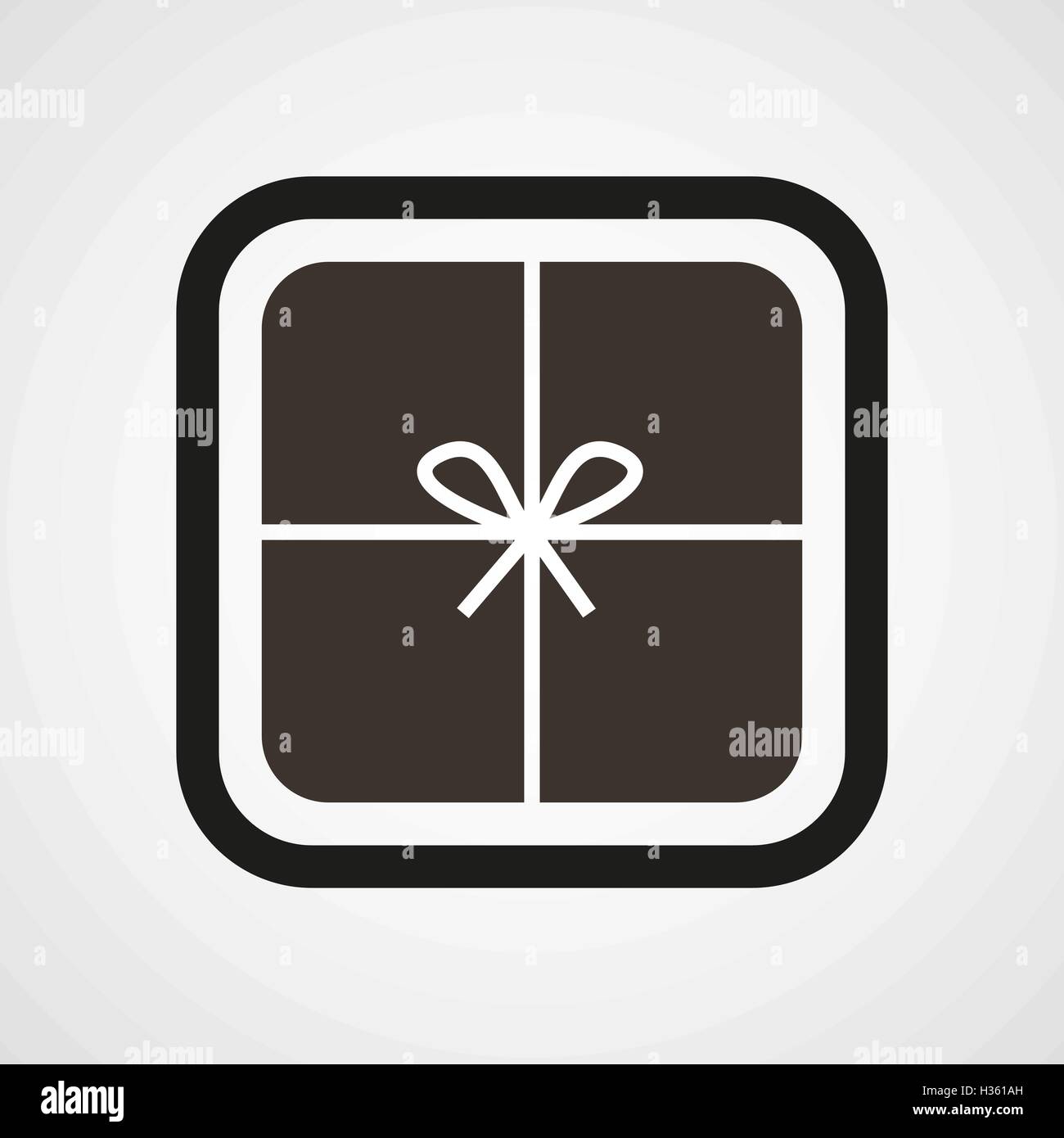 Gift Box Icon Flat Vector illustration Stock Vector Image & Art - Alamy
