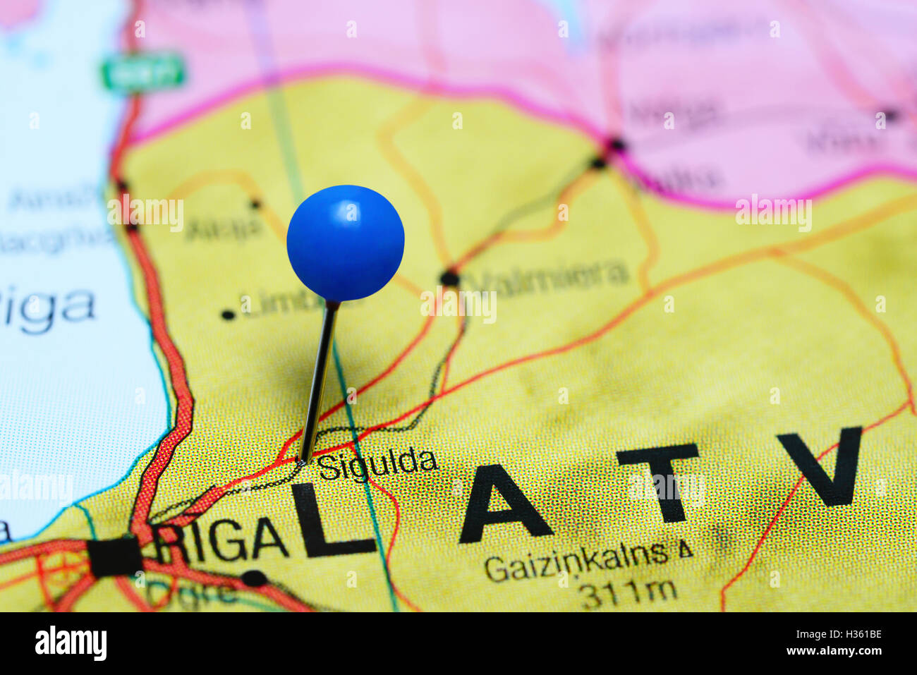 Map of sigulda hi-res stock photography and images - Alamy