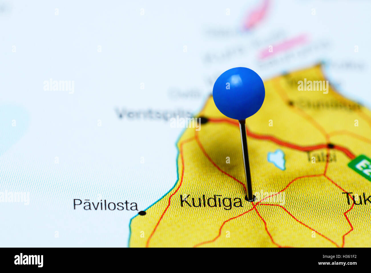 Kuldiga map hi-res stock photography and images - Alamy