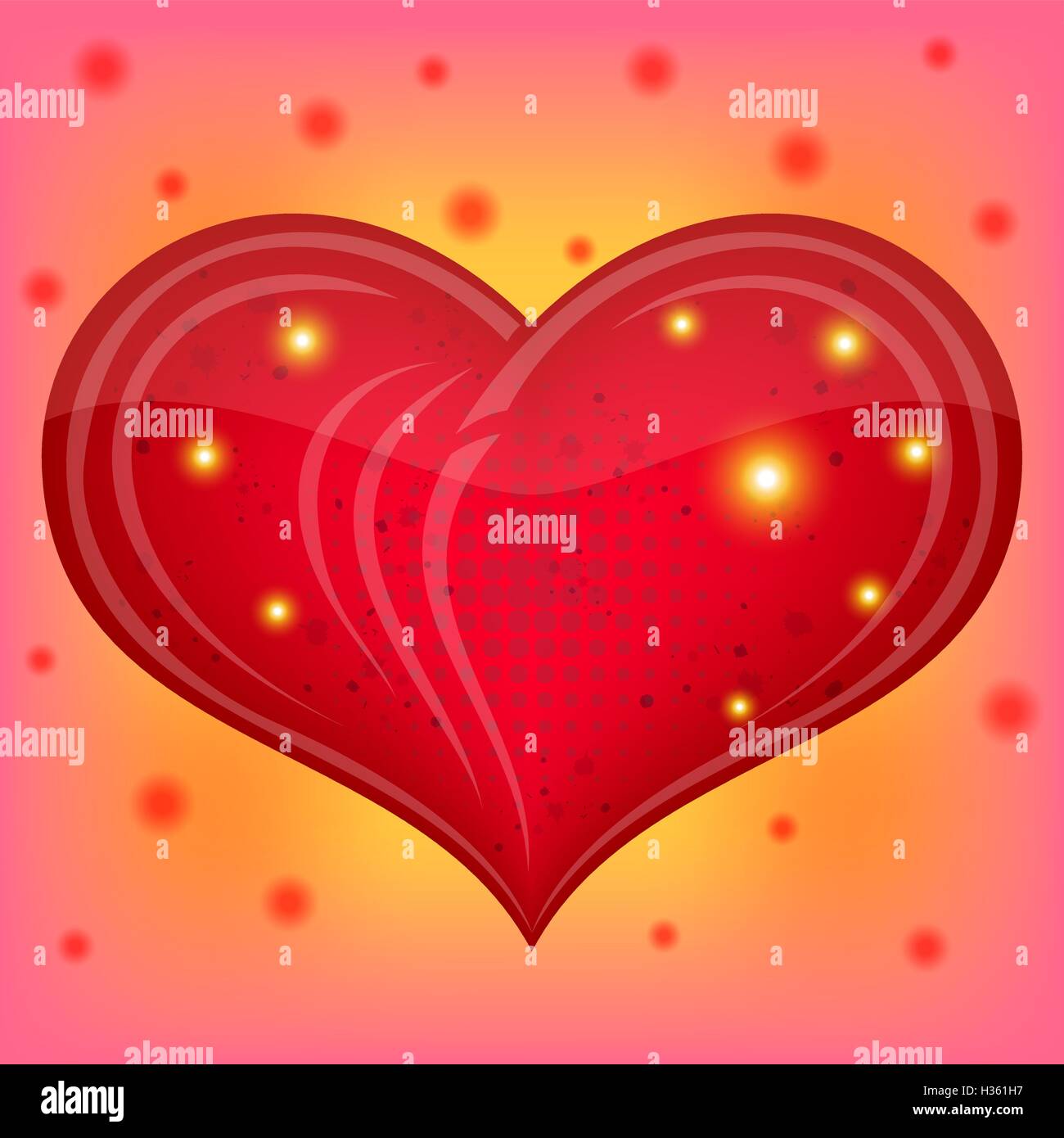 One pink heart on Stock Vector Images - Alamy