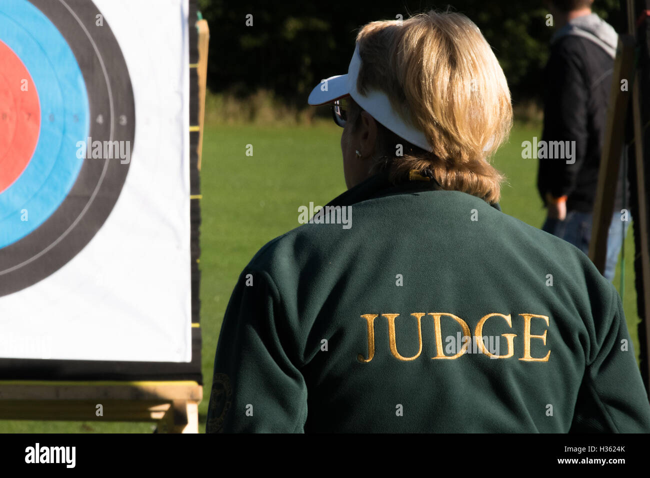 Judge at an archery competition Stock Photo - Alamy