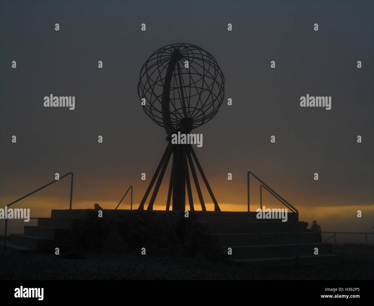 Chasing the Midnight Sun at North Cape of Norway Stock Photo - Alamy