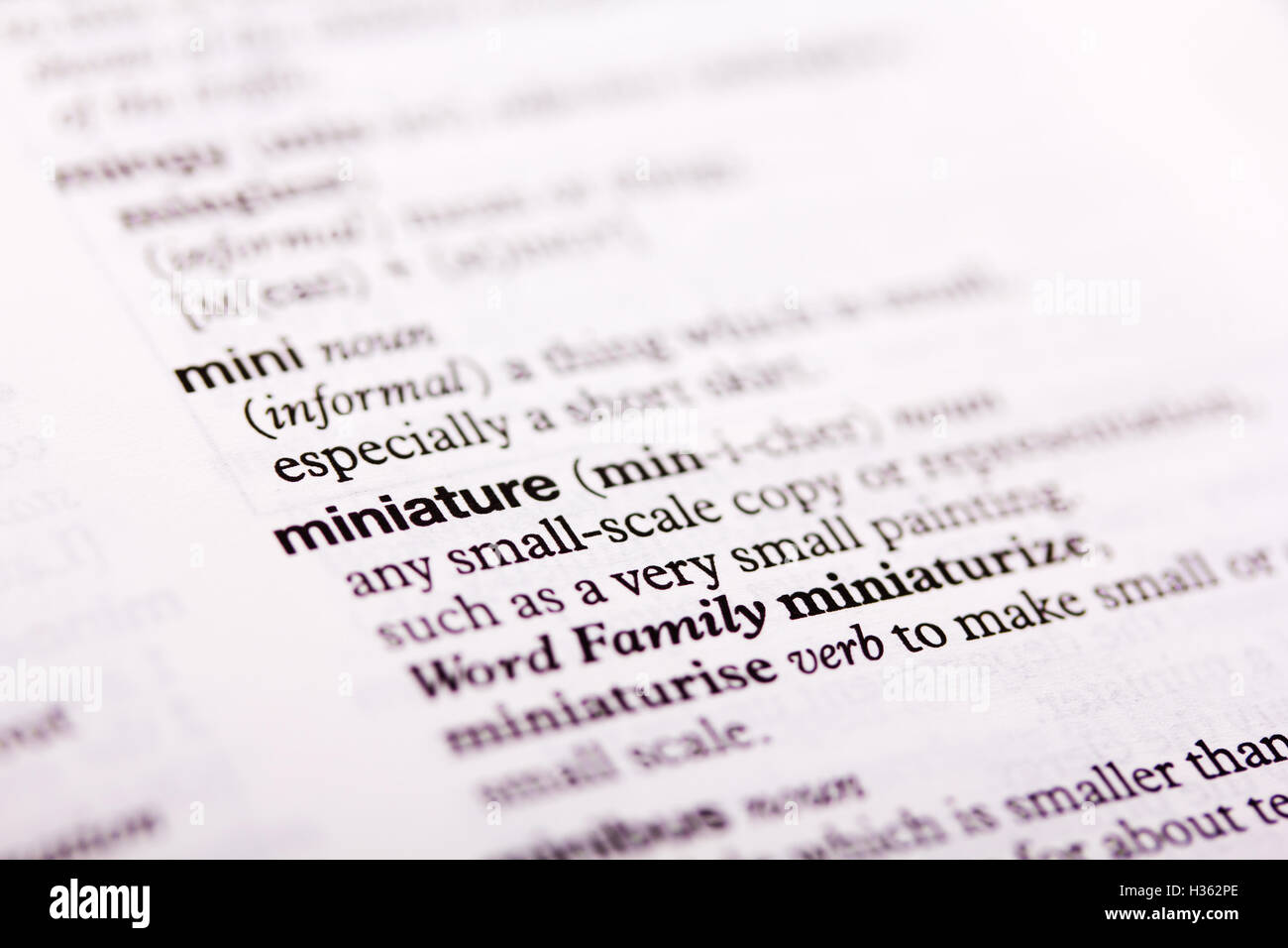 Close up of a page in a dictionary Stock Photo - Alamy