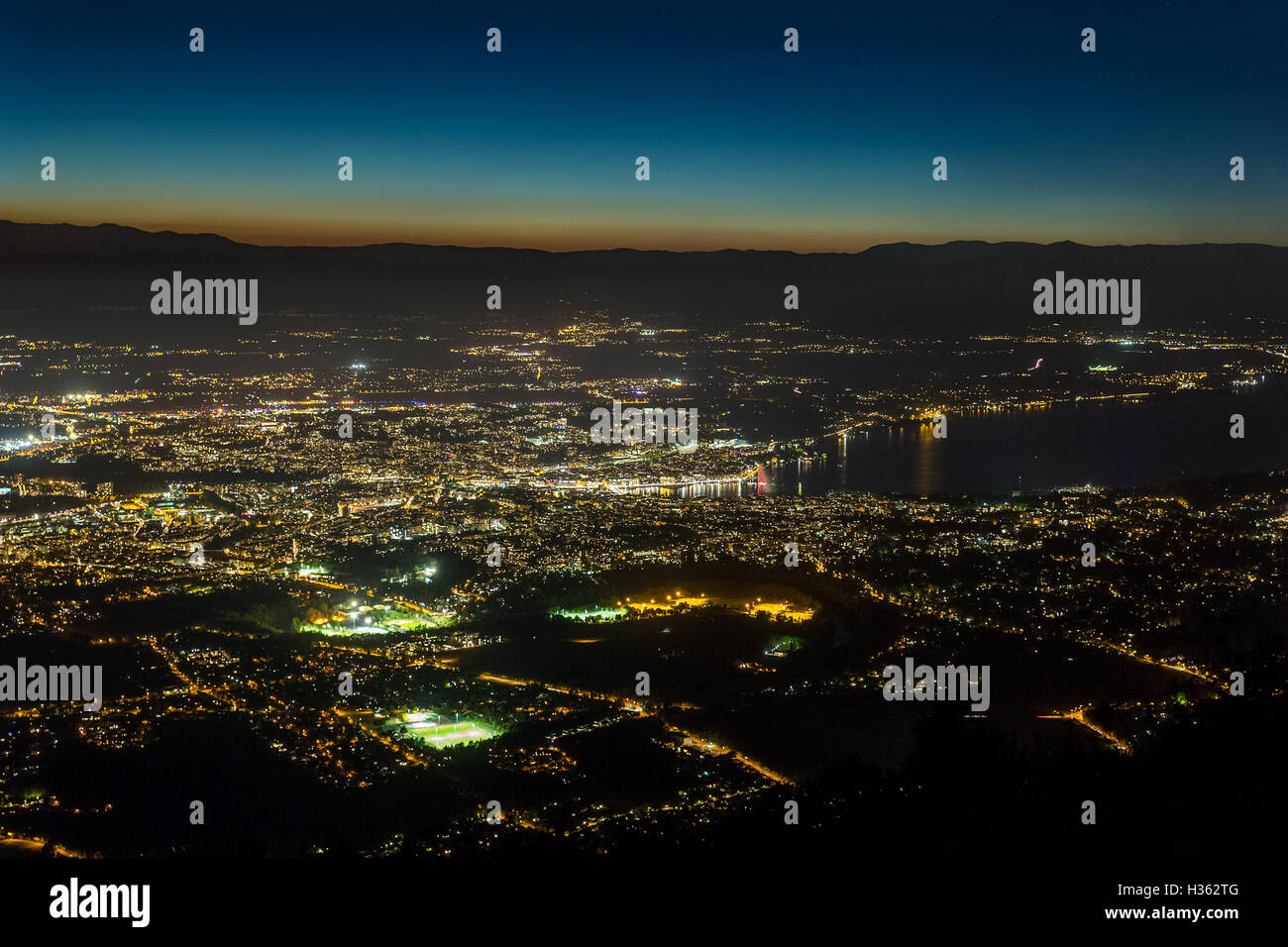 Geneva Switzerland Night High Resolution Stock Photography and Images ...