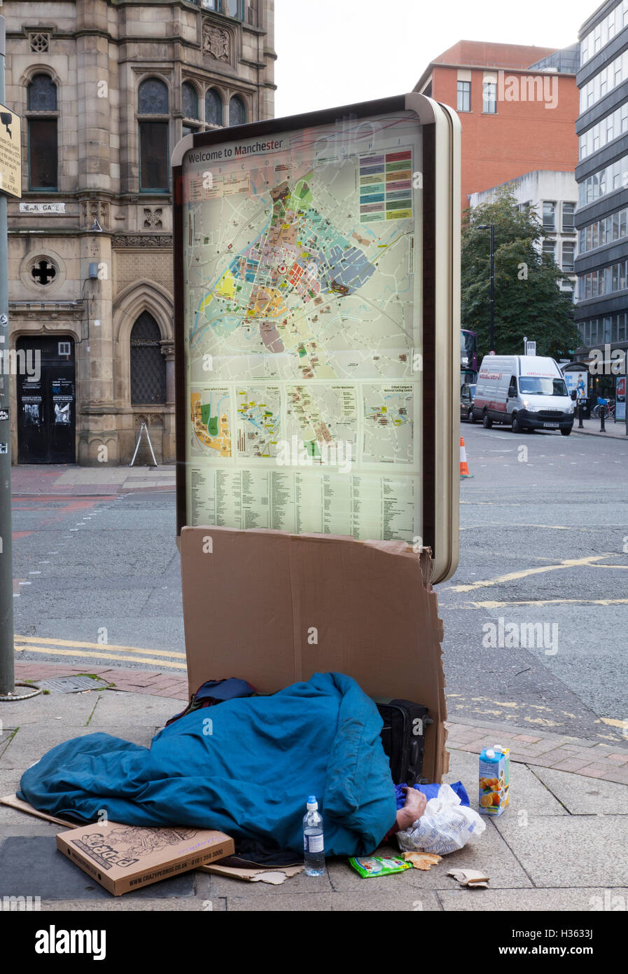 Manchester homeless map hi-res stock photography and images - Alamy