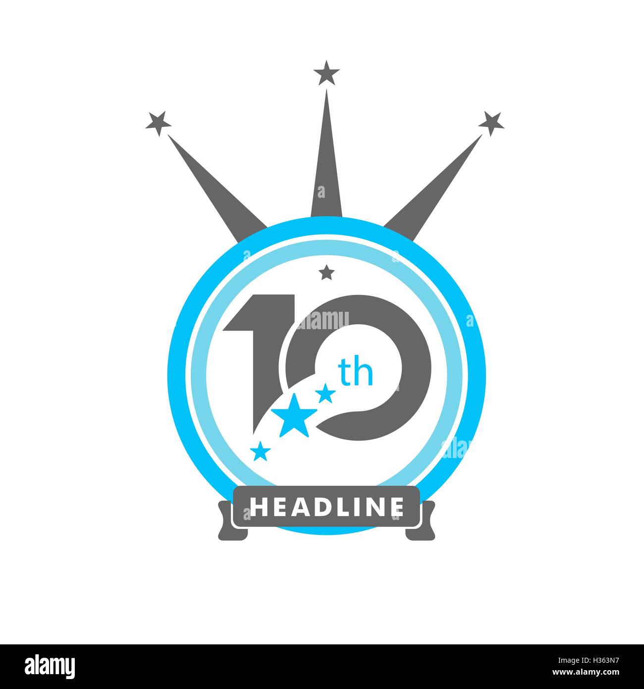 10 th symbol ten years Cut Out Stock Images & Pictures - Alamy
