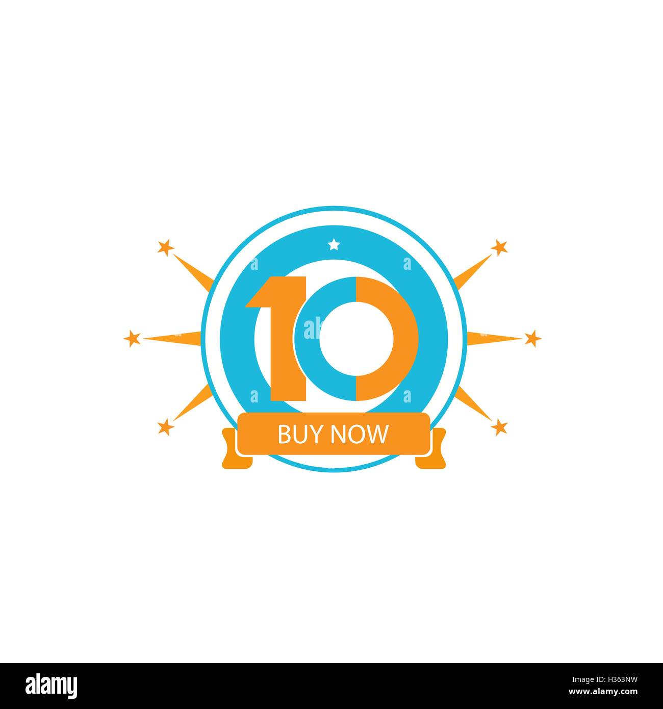 10 years of service logo hi-res stock photography and images - Alamy