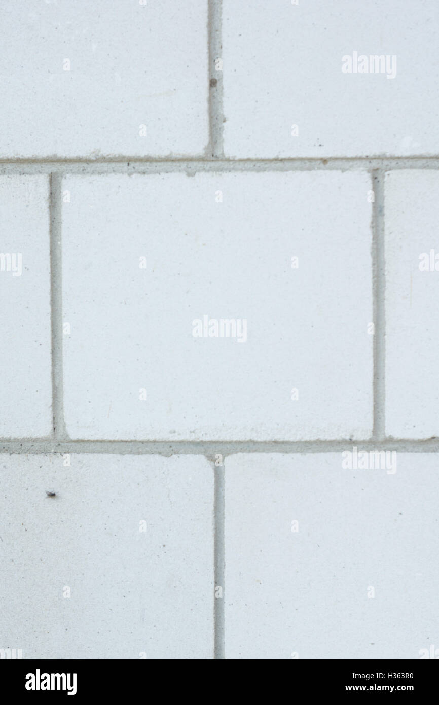 detail photo of white wall made of white bricks Stock Photo - Alamy