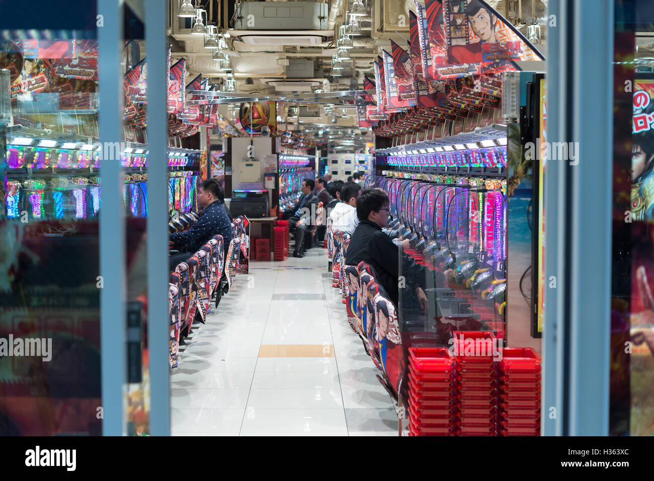 TOKYO, JAPAN - 16 NOV 2015 - Pachinko Parlor slot in Japan widely used ...