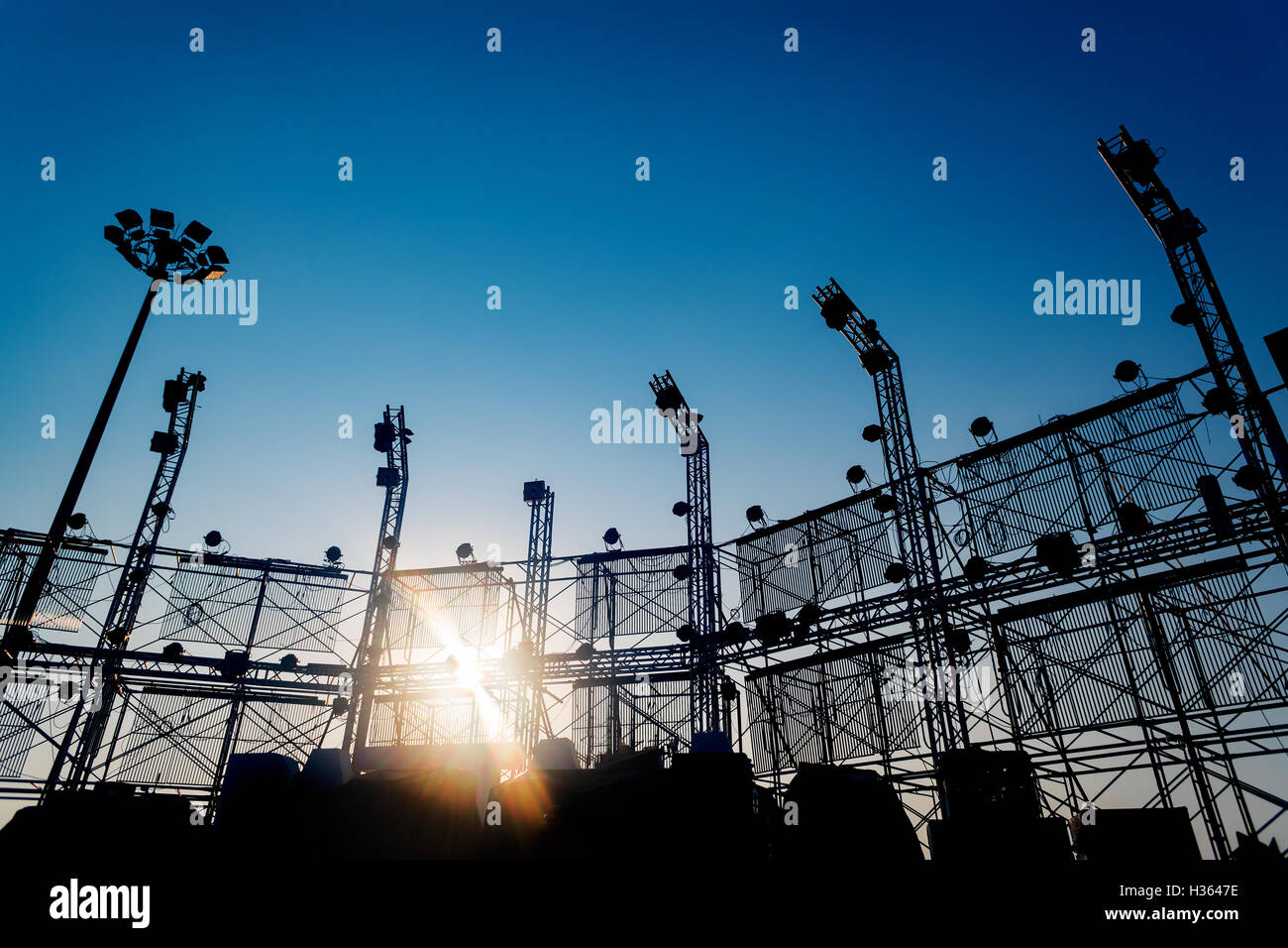 Outdoor Concert Stage Background