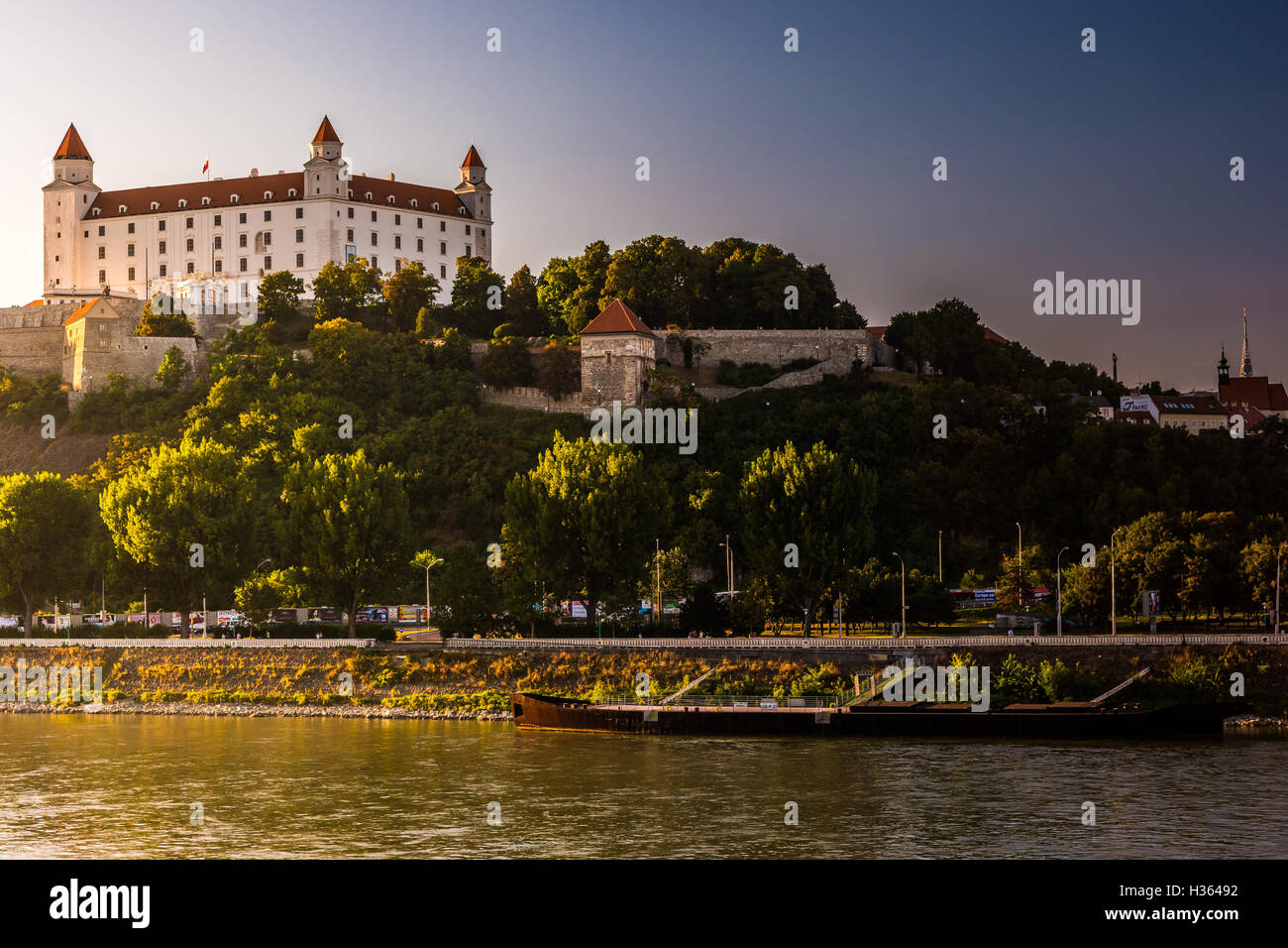 Bratislava castle in capital city of Slovak republic Stock Photo - Alamy