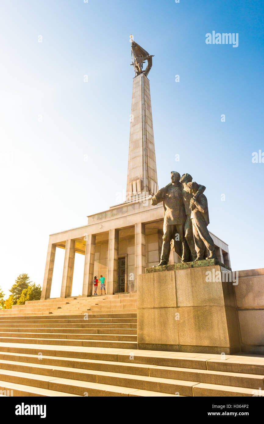 Slavin - memorial monument and cemetery for Soviet Army soldiers Stock ...