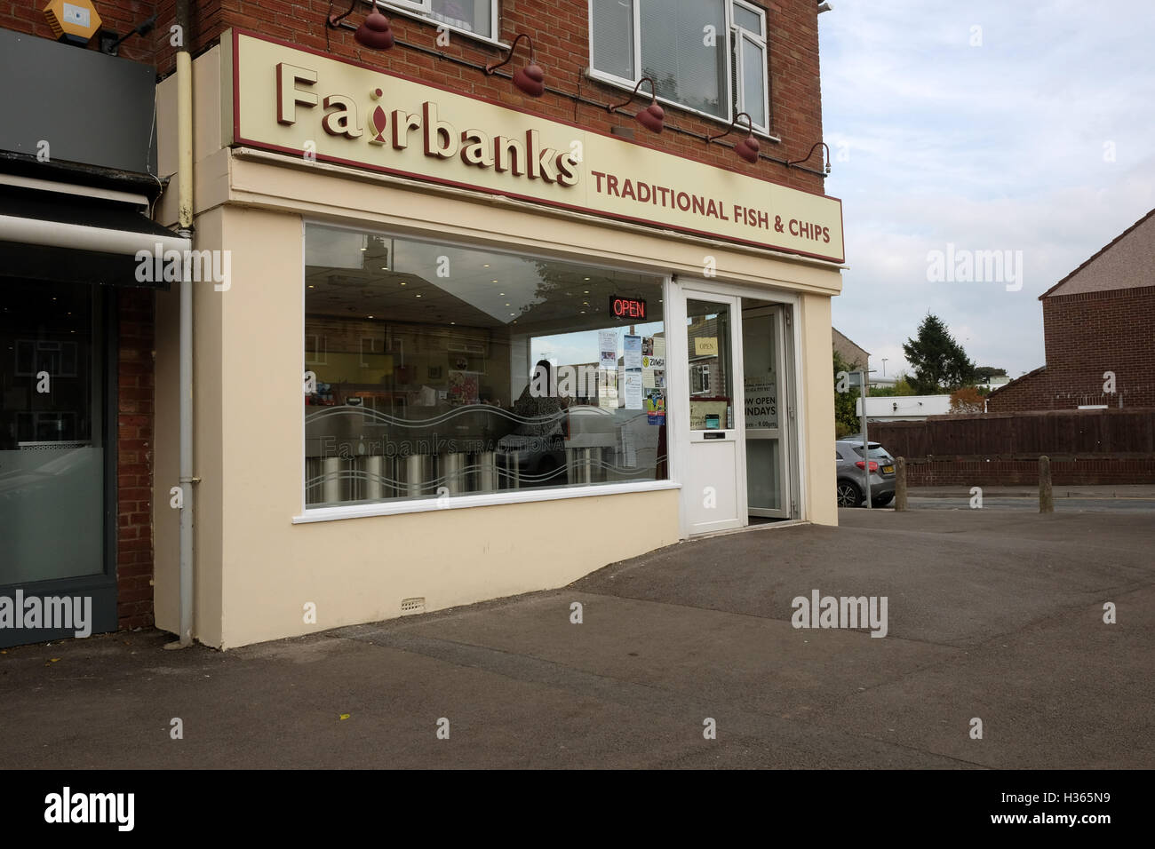 4th October 2016, Fairbanks fish and chip shop on the high street in ...