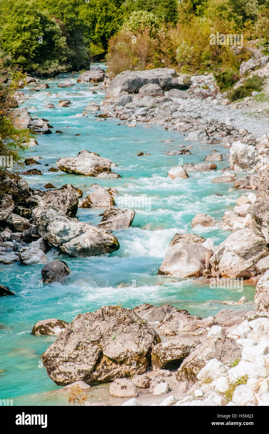 Valbona river north of Albania national park attraction flowing river ...