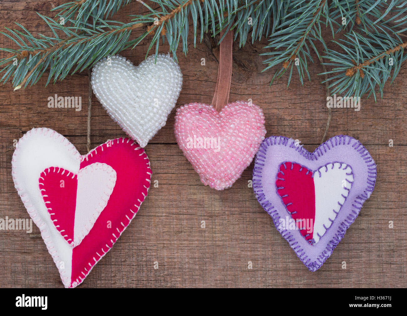 beautiful textile heart Stock Photo - Alamy